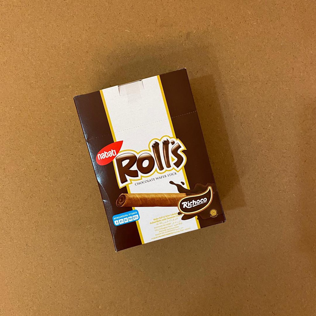 Nabati Rolls Chocolate Wafer Stick 160g ( 8g X 20 Pieces ) | Shopee Malaysia