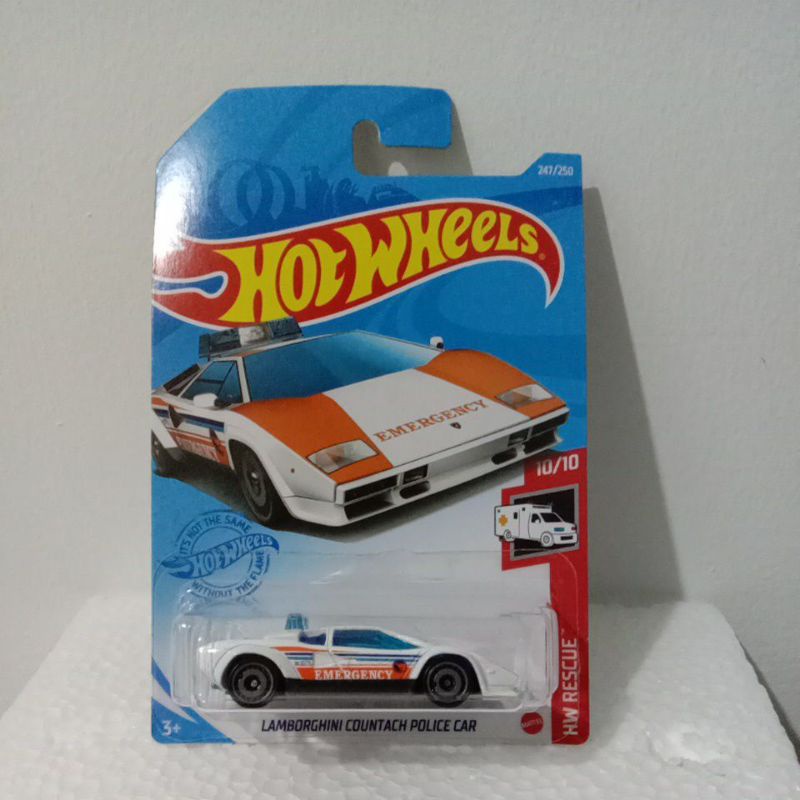 Hot Wheels Lamborghini Countach Police Car RTH | Shopee Malaysia