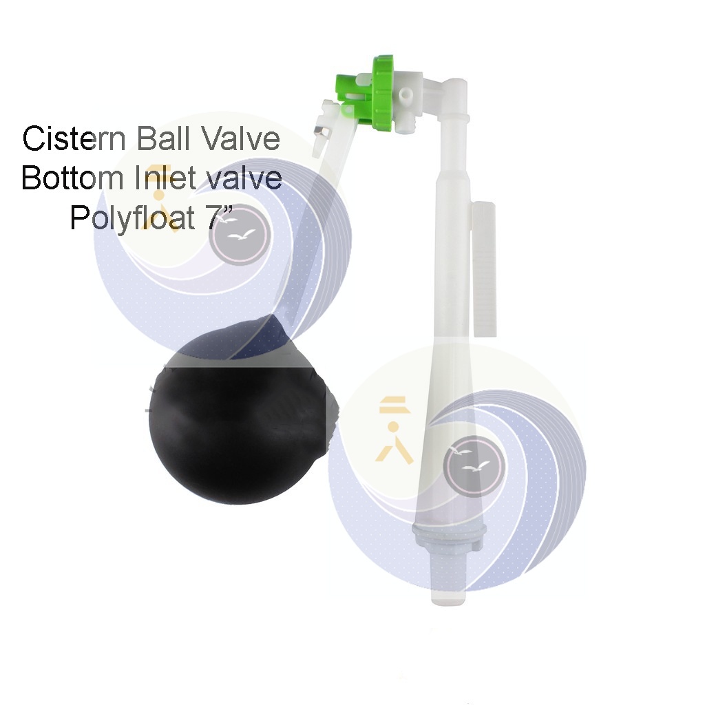 [ 1 UNIT ] Cistern Ball Valve Bottom Inlet valve with Polyfloat 7 ...