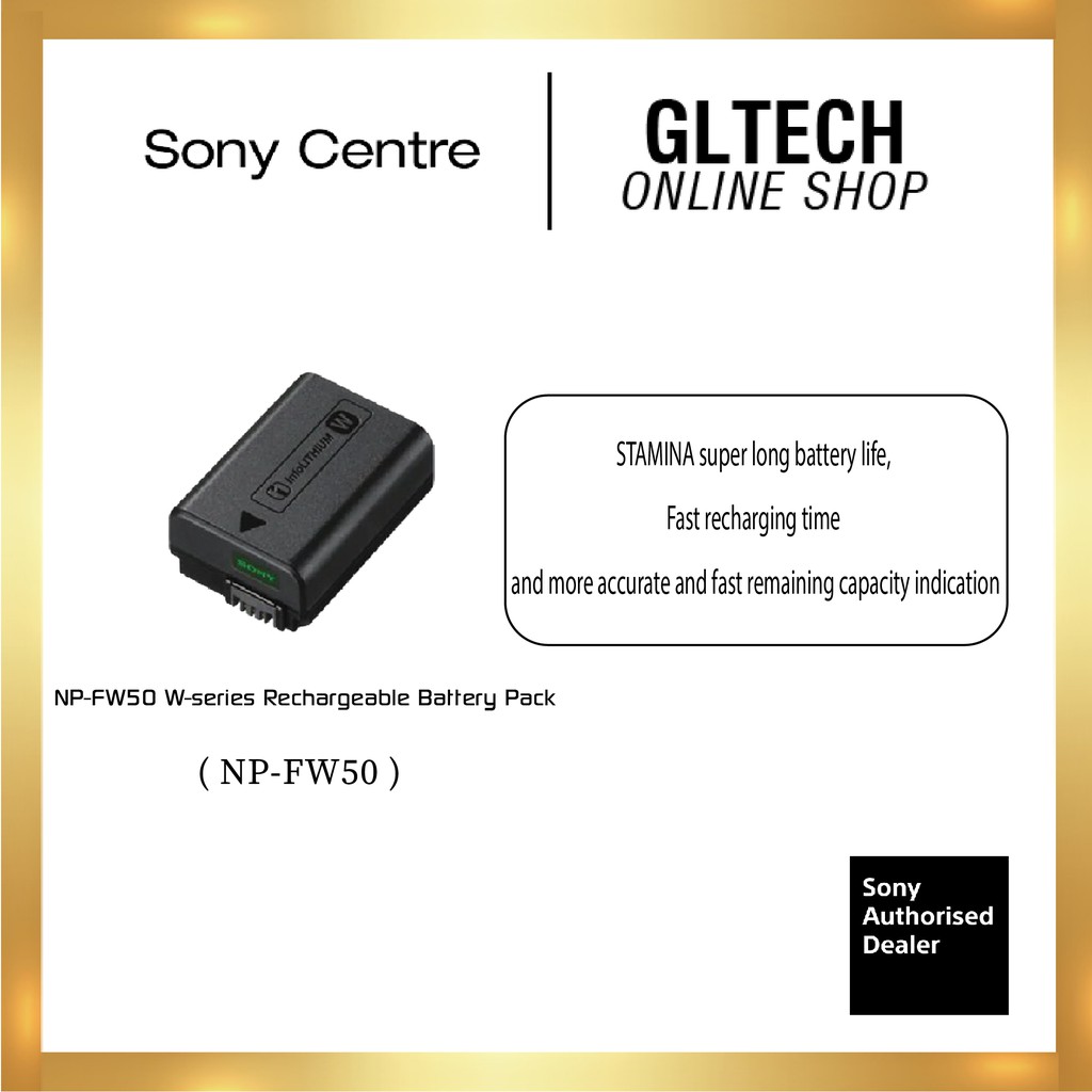 Sony [NP-FW50] W-series Rechargeable Battery Pack | Shopee Malaysia