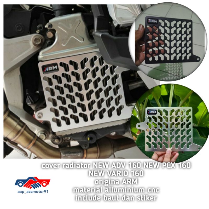 Cnc radiator cover ARM NEW ADV 160 VARIO 160 PCX 160 original | Shopee ...