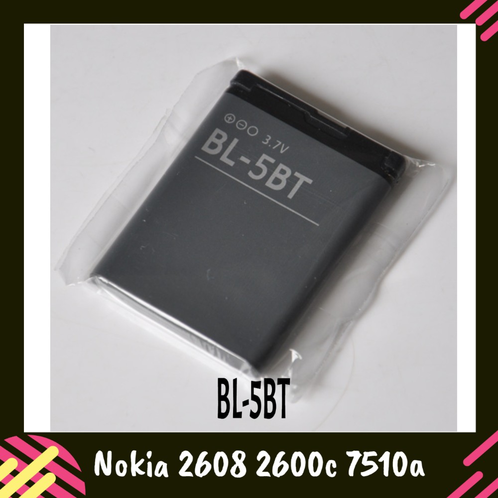 BL-5BT Battery for Nokia 2608 2600c 7510a 7510s N75 BL-5BT 870mAh BL ...