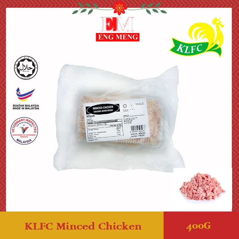KLFC Minced Chicken 400G KLFC 鸡肉碎 400G KLFC Cincang Ayam 400G | Shopee ...
