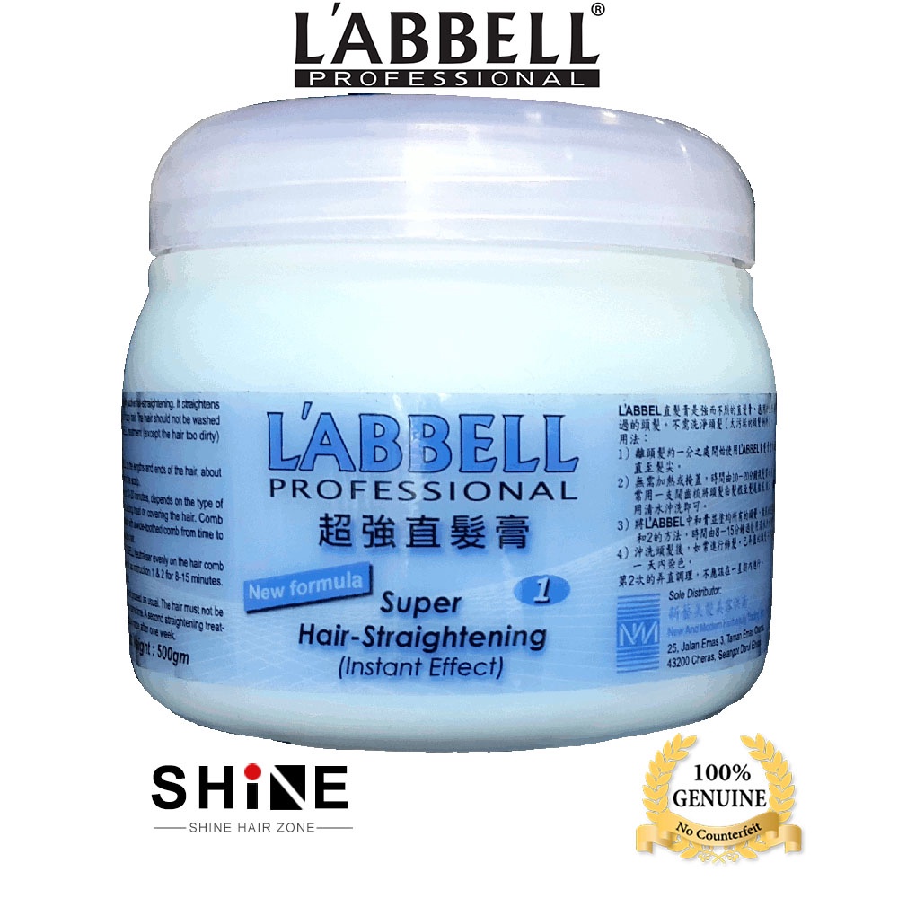 Labbell Super Hair Straightening Ubat Sikat Lurus Rambut 500ml utk 3-4 ...