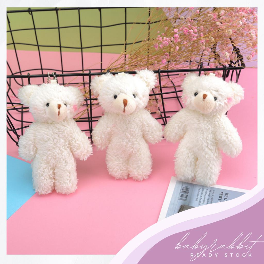 Mini Teddy Bear Bag Keychains Bag Soft Toy Love Teddy Keychains ...
