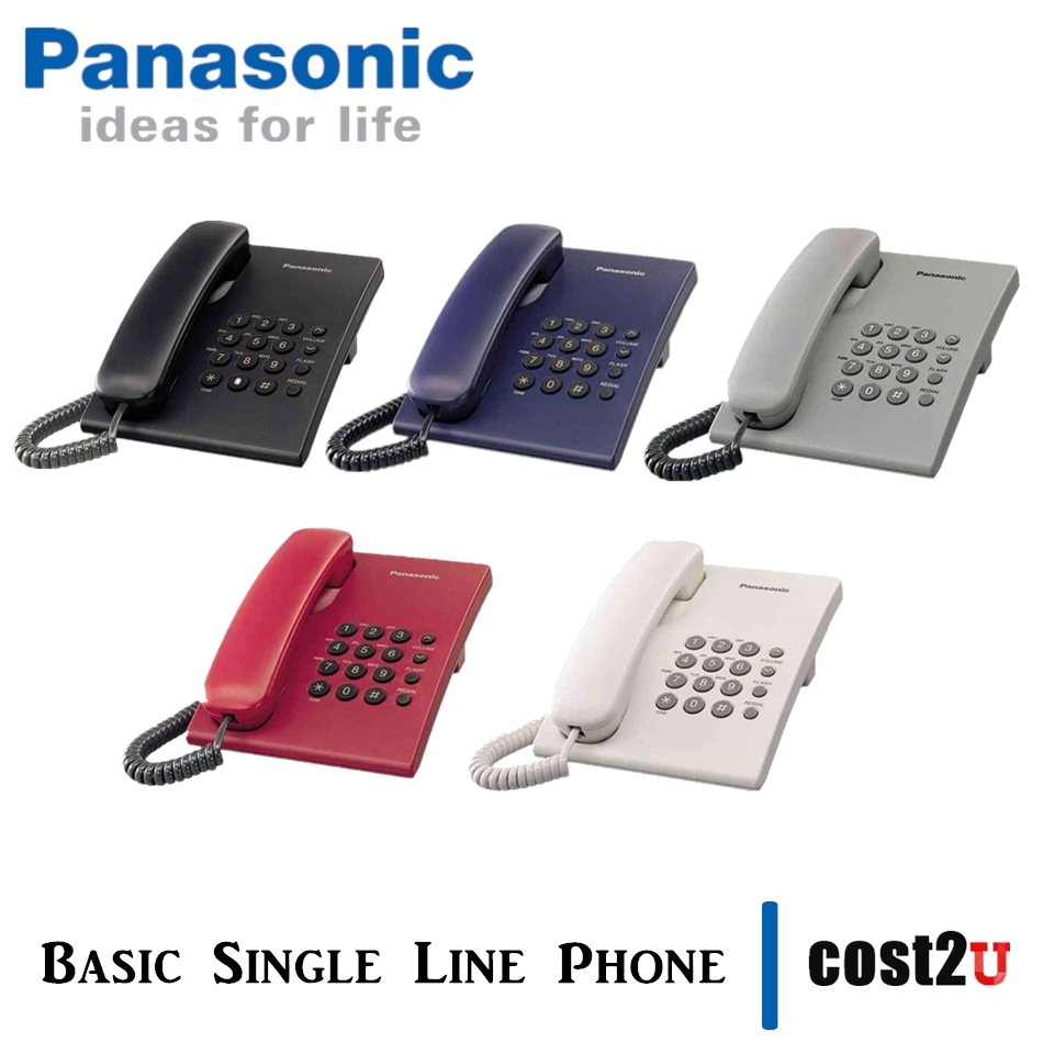Panasonic Basic Single Line Phone | KX-TS500ML KX-TS500 KXTS500 KXTS500ML (Telefon Talian ...