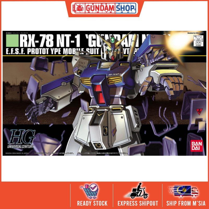 Bandai [047] HGUC 1/144 RX-78 NT-1 Gundam ALEX model kit | Shopee Malaysia