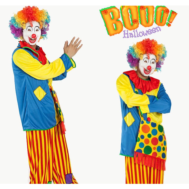 MSIA Ready Stock/ The Clown Costume Novelties Spots Cosplay Prop Dress ...