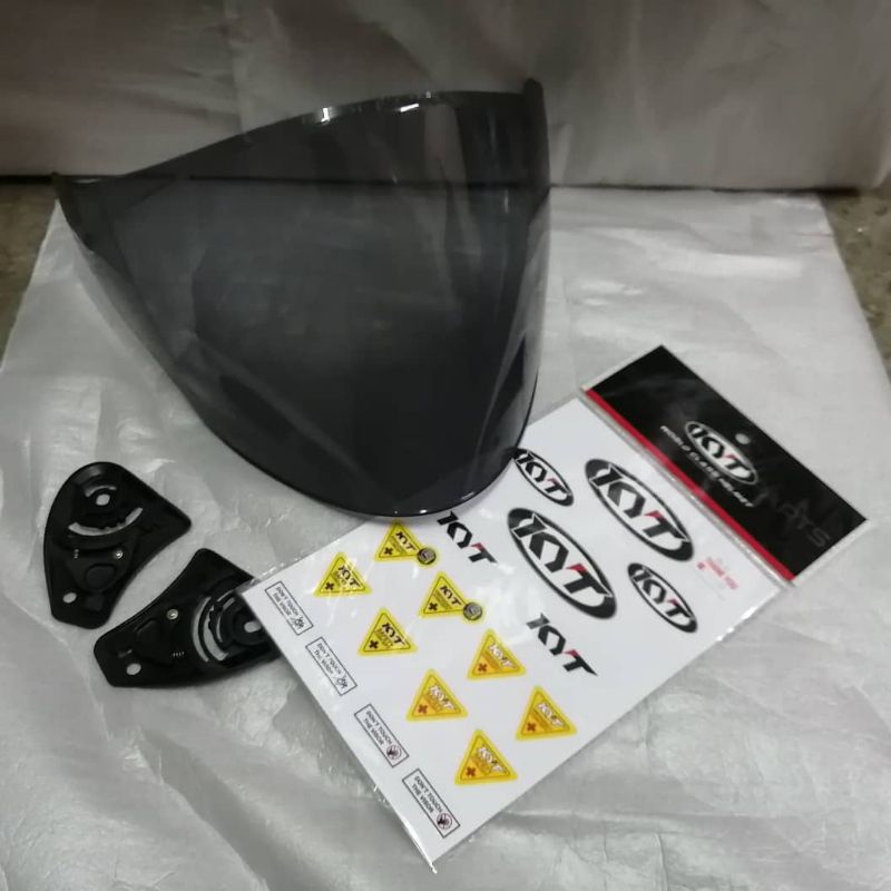 VISOR KYT SMOKE VENOM STICKER VISOR SET HELLCAT GEAR BASE COVID MERDEKA ...