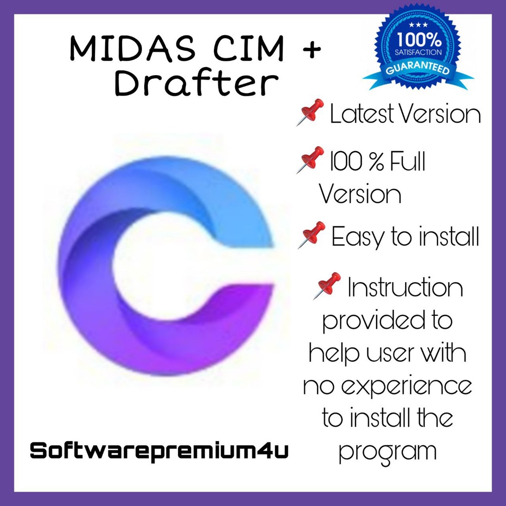 MIDAS CIM + Drafter 2022 🔥【Latest】🔥 | Shopee Malaysia