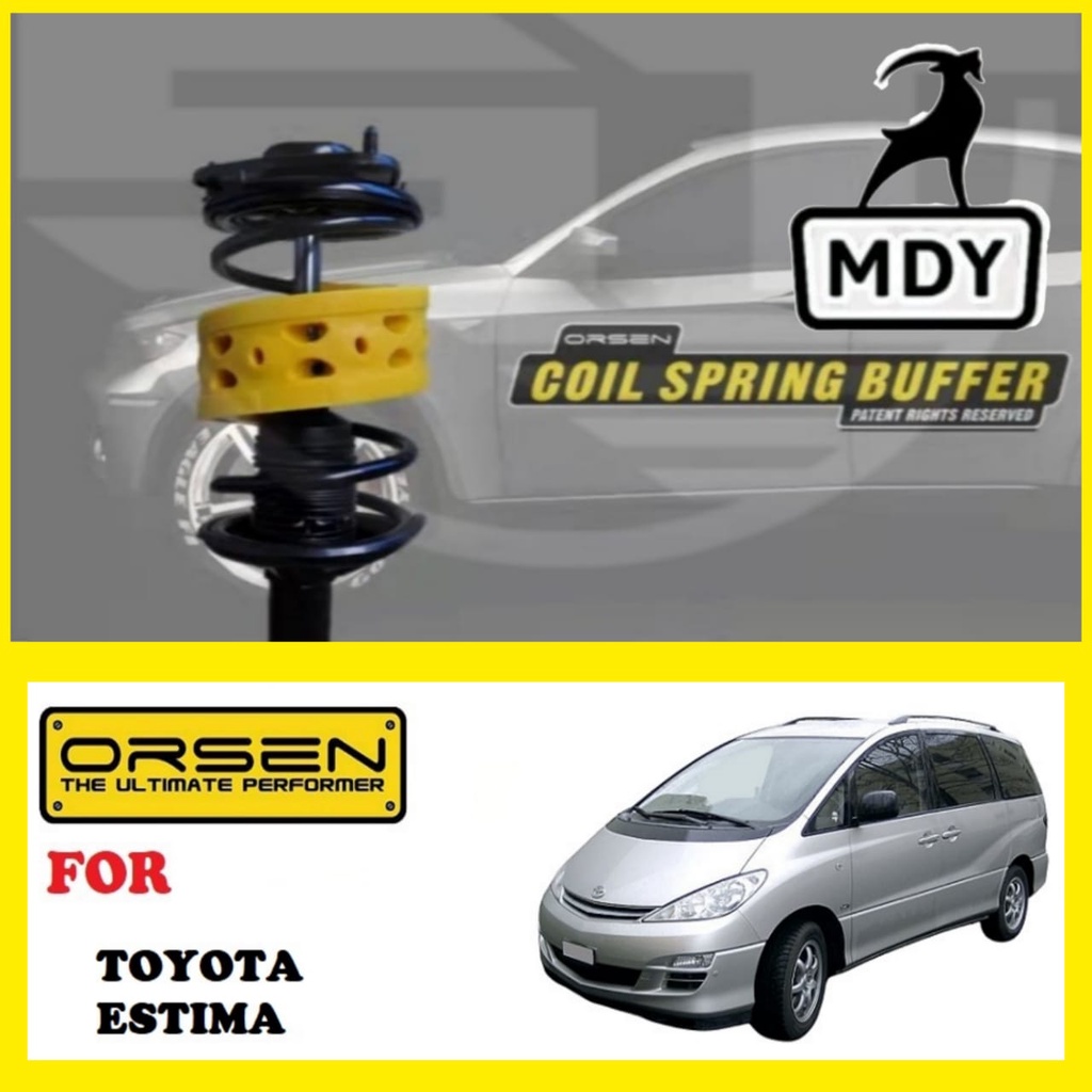 ORSEN Coil Spring Rubber Toyota Estima ACR30 x 2 pcs Cushion Buffer ...