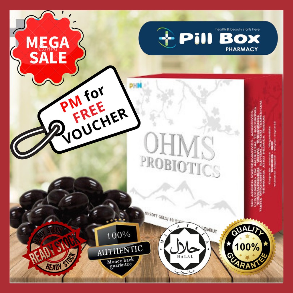 OHMS Probiotics (80's) (100% original) (with free gift) | Shopee Malaysia