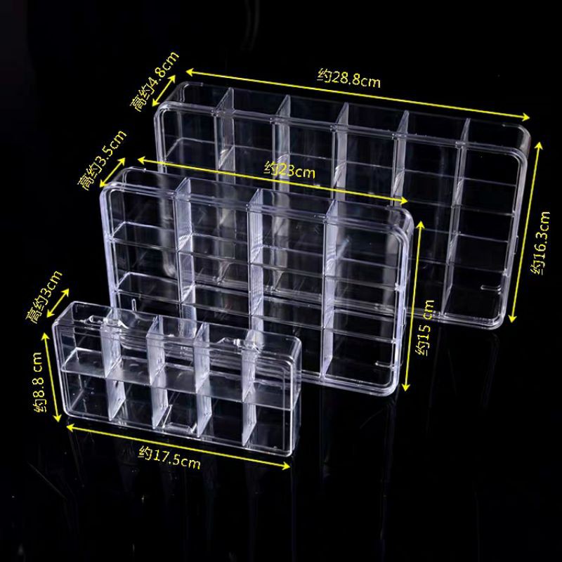 ★READY STOCK★ Acrylic AMULET Jewelly Display Box with cover 12 lots 24 ...