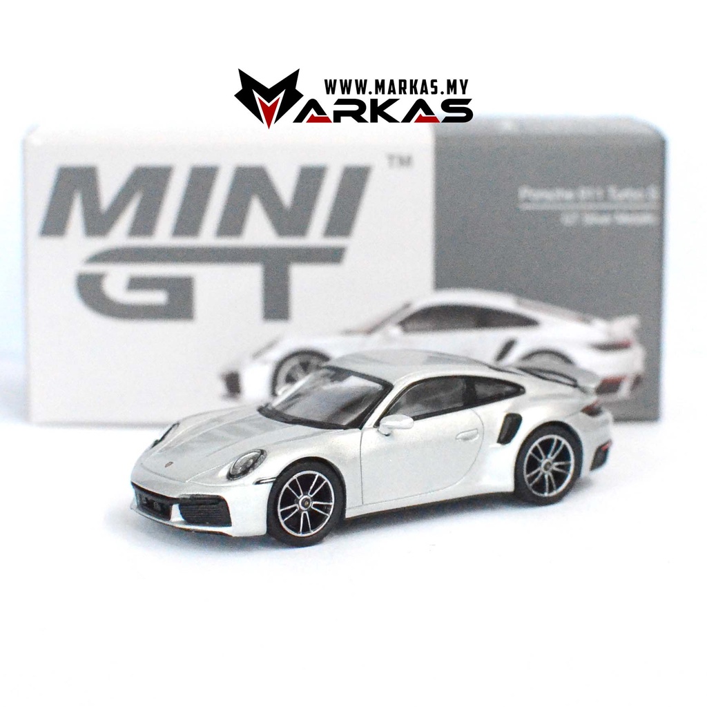 (SEALED FOC PROTECTOR) MINI GT 1/64 #354 PORSCHE 991 TURBO S GT SILVER ...