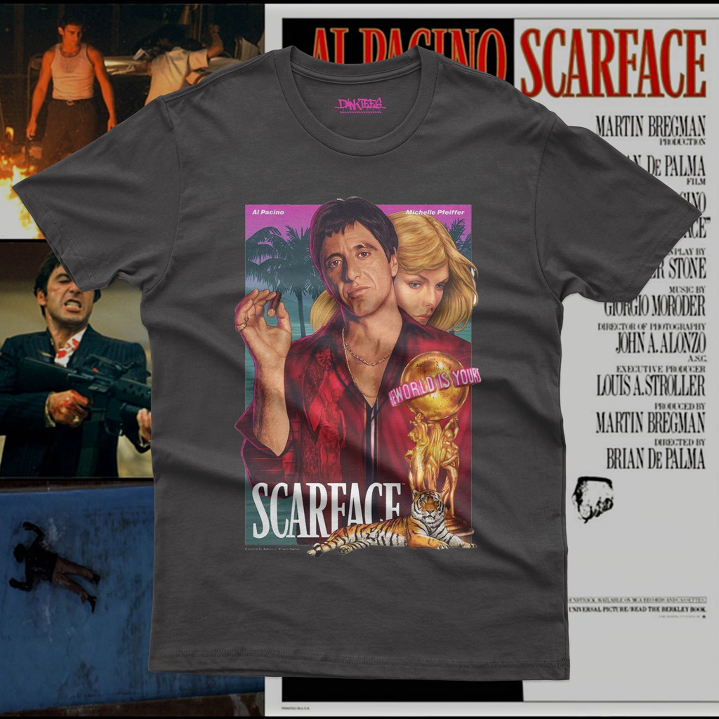 Al Pacino Scarface | Oversized Homage Tee | Movie Merchandise | Shopee ...