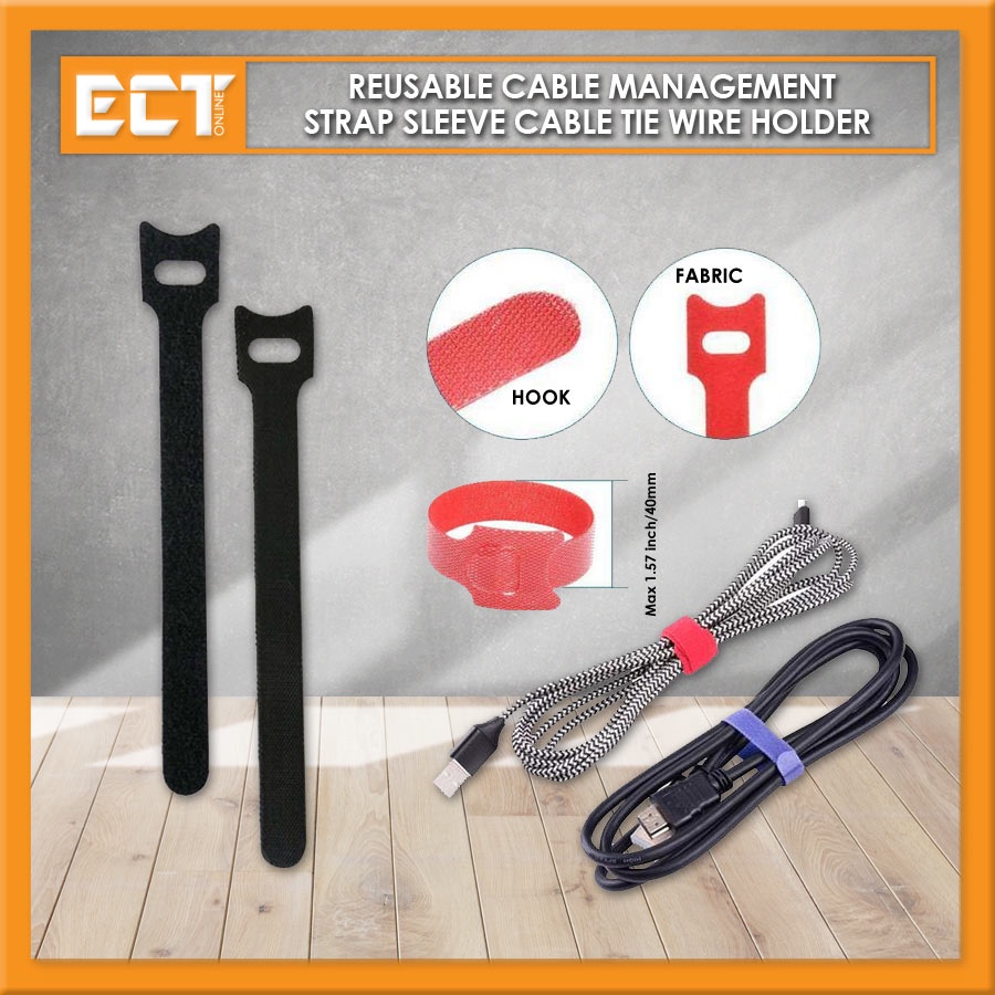 Reusable Cable Management Strap Sleeve Cable Tie / Nylon Cable Strap ...