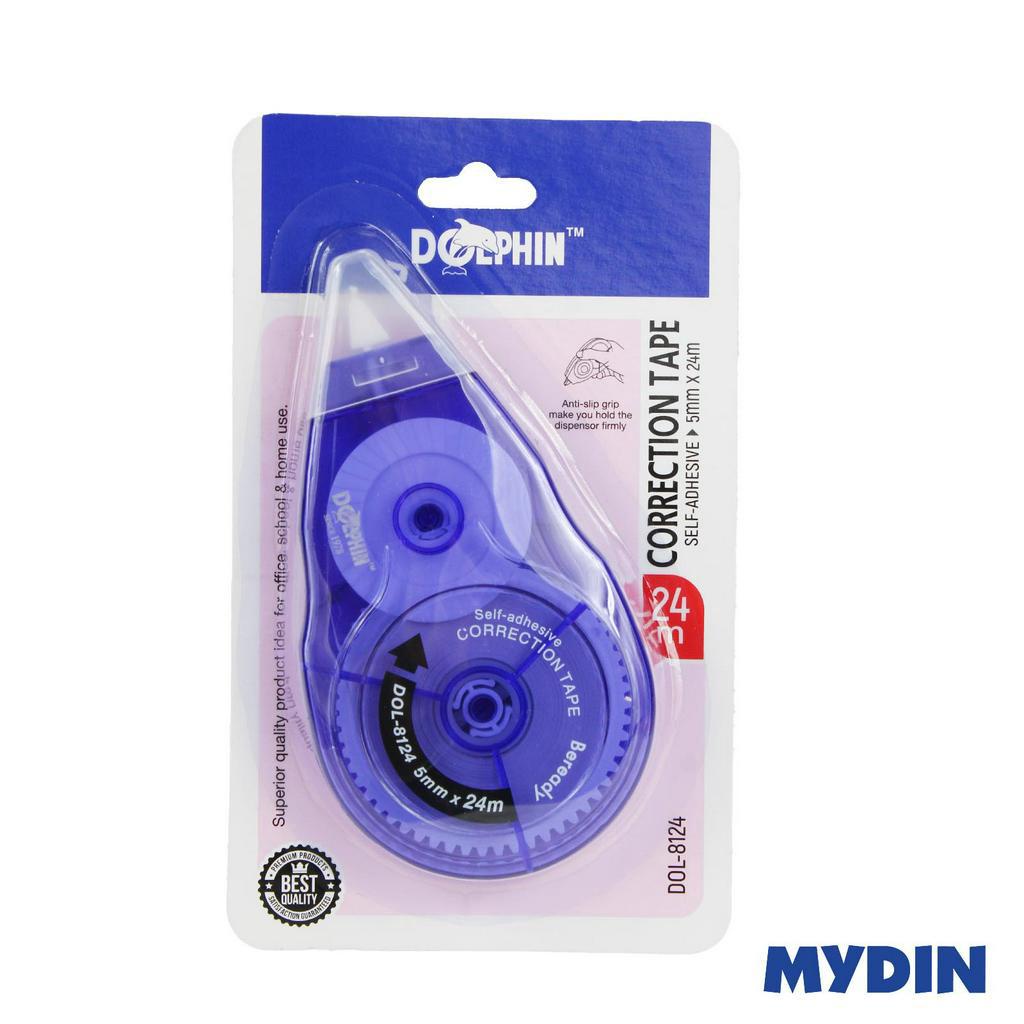 Dolphin Correction Tape DOL-8124 (5mm X24m) | Shopee Malaysia