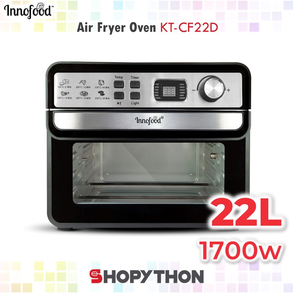 Ready Stock INNOFOOD Air Fryer Oven KT-CF22D (22L) Digital Display Dehydrator Function Double ...
