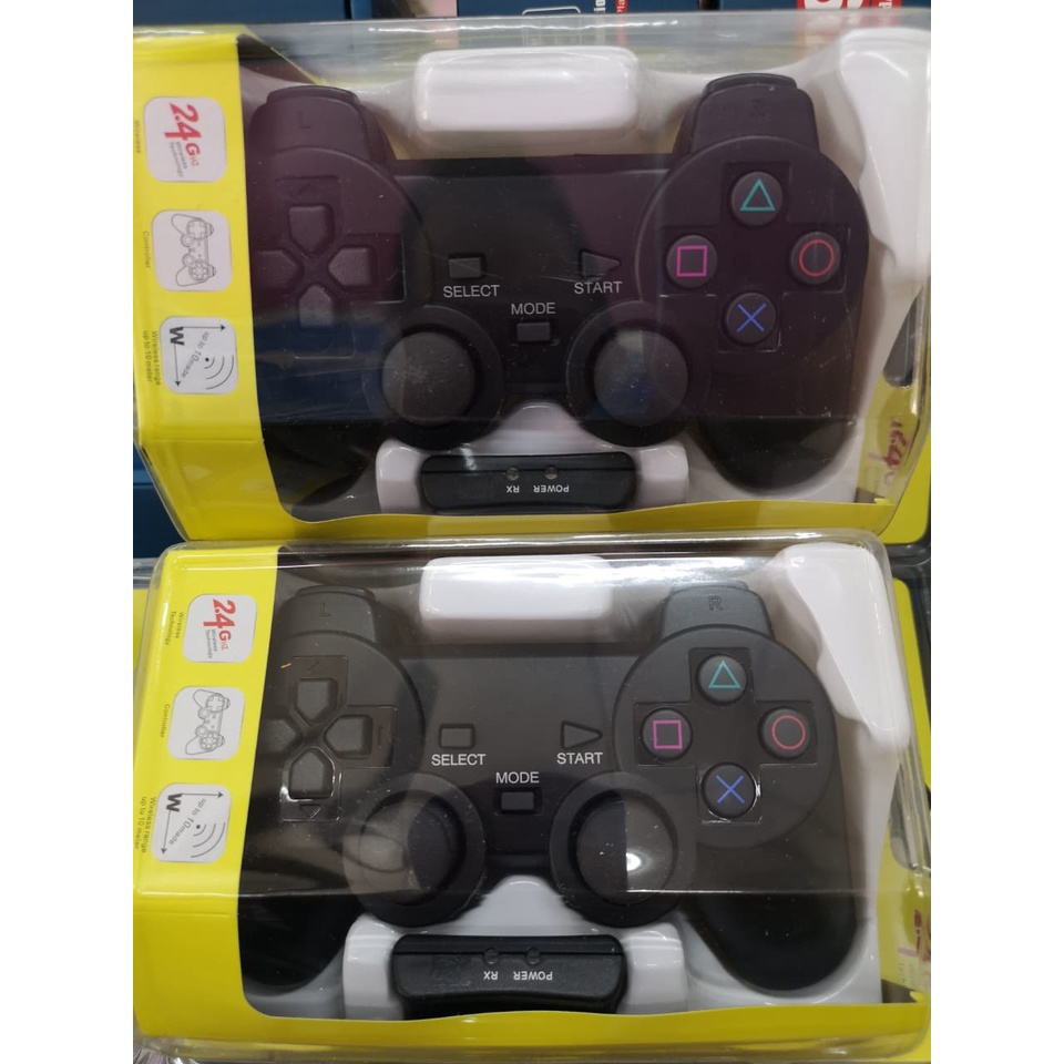 Sony Play~Station 2 Dualshock PS2 DS2 Wireless 2.4GHz Gaming Controller ...