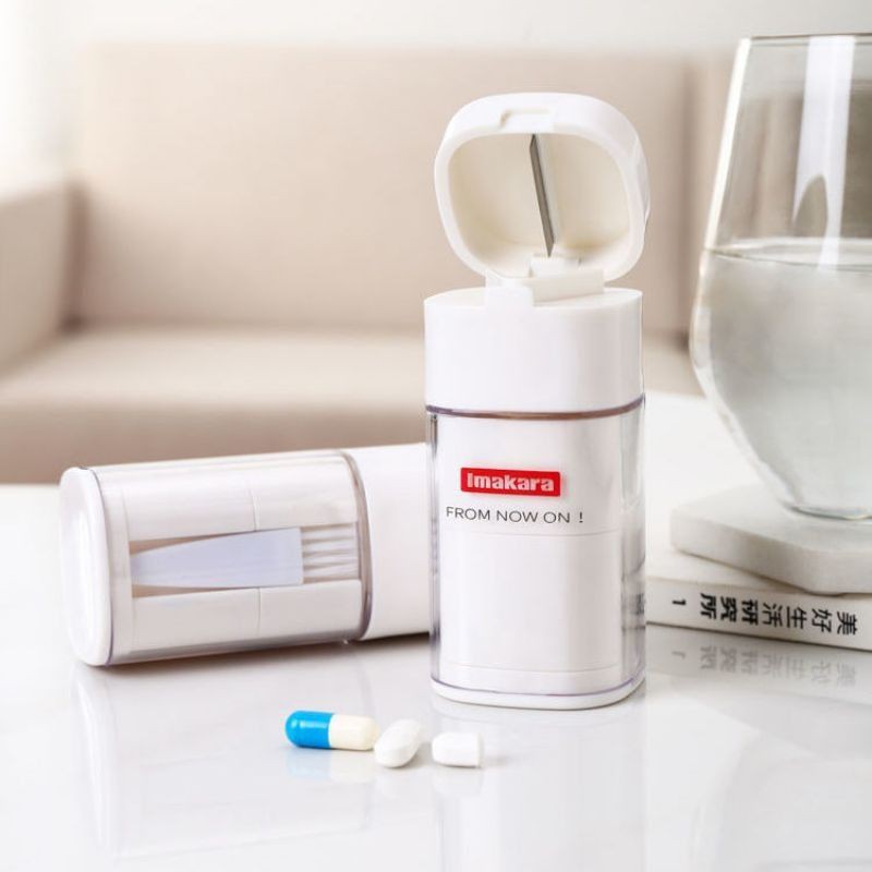 READY STOCK IMAKARA Pill Grinder Crusher Cutter Japan Medicine Storage ...