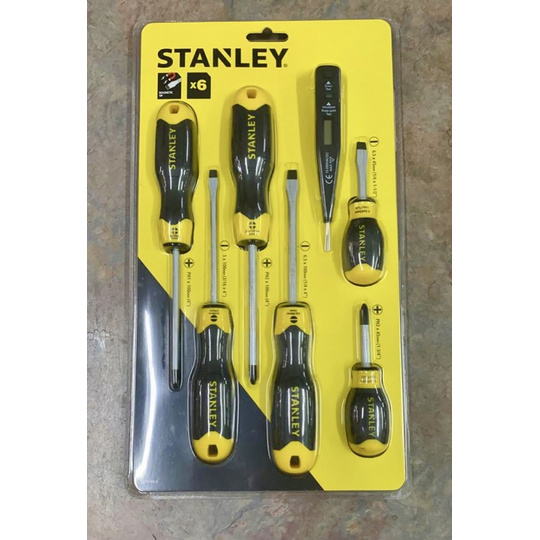 (100% Original) Stanley 6-Pc Screwdriver Set With A Test Pen ...