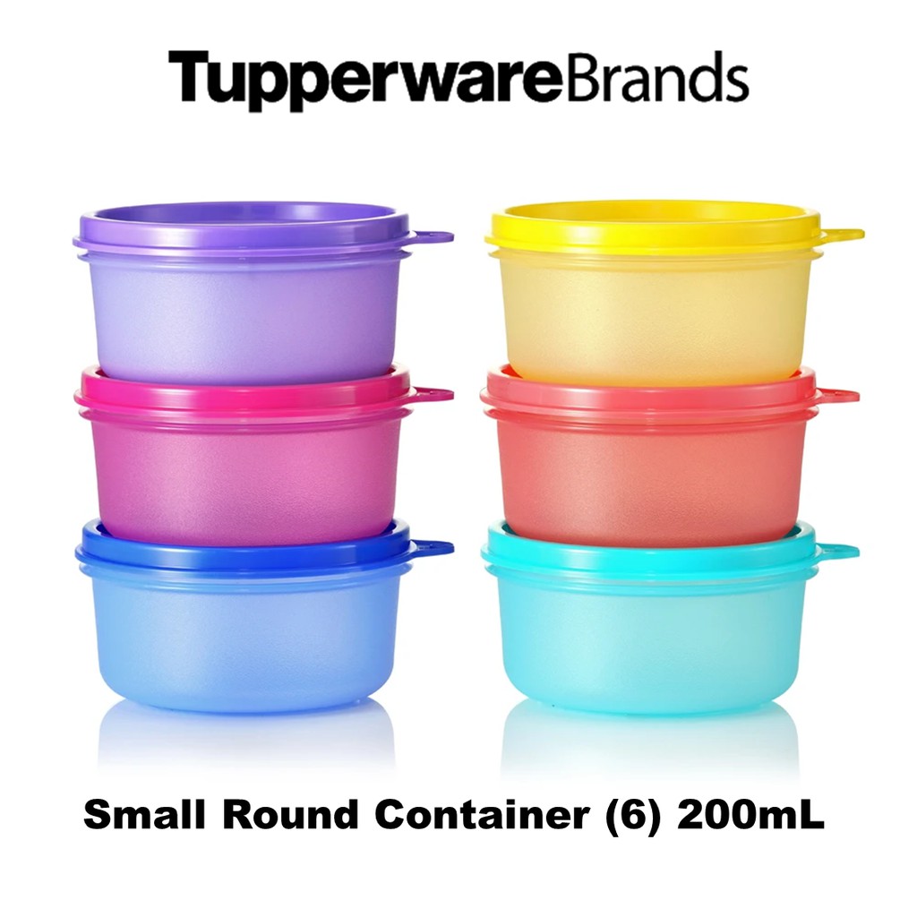 Tupperware Small Round Container (6) 200mL | Shopee Malaysia