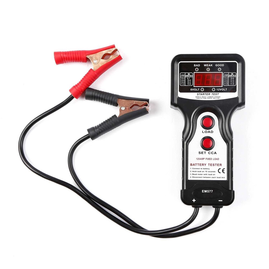 Automotive Digital Battery Tester Battery Load Checker Charging Voltage ...