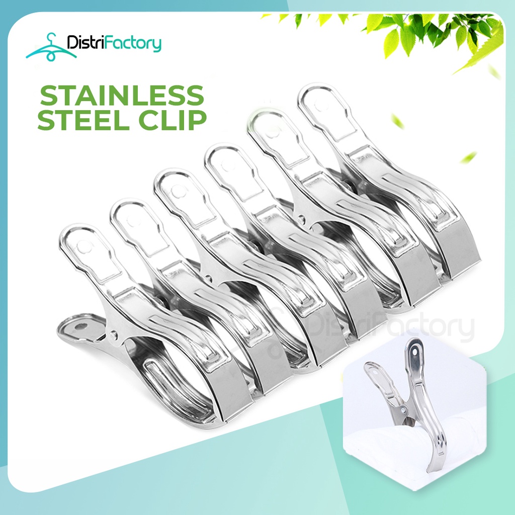 Premium Stainless Steel Drying Clip Windproof Steel Cloth Clip Clamp ...