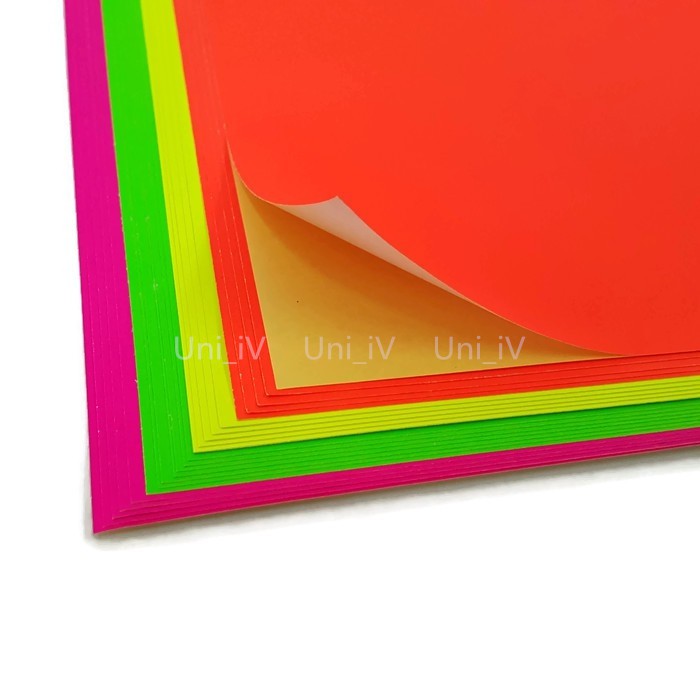 A4 Colour Sticker Paper Bright Colour (10sheets) | Shopee Malaysia