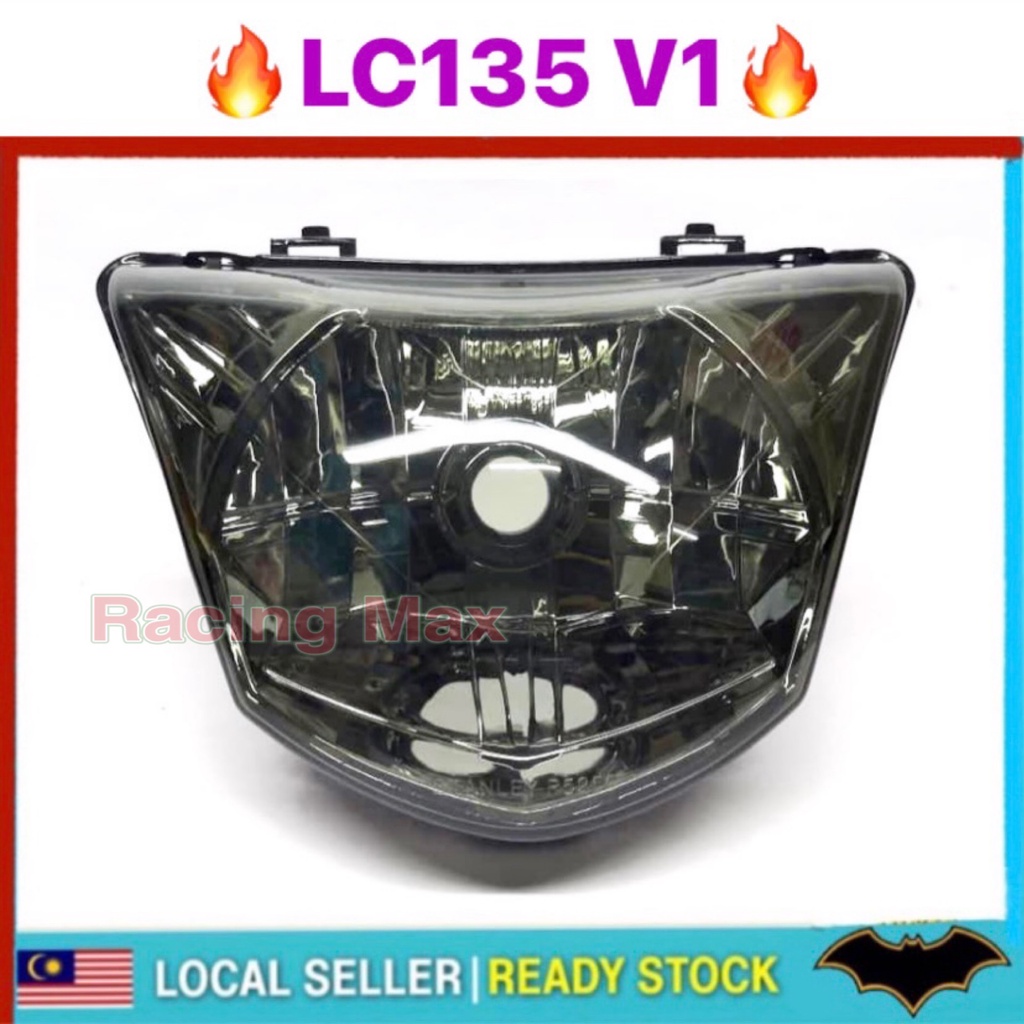 LC135 V1 HEADLAMP HEAD LAMP LAMPU DEPAN LC yamaha lcv1 front head light viss ramp set assy ...