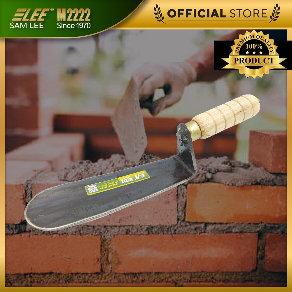SAMLEE Brick Knife A0603 c/w Wooden Handle (Thick) SUDU SIMEN BATA BESI ...