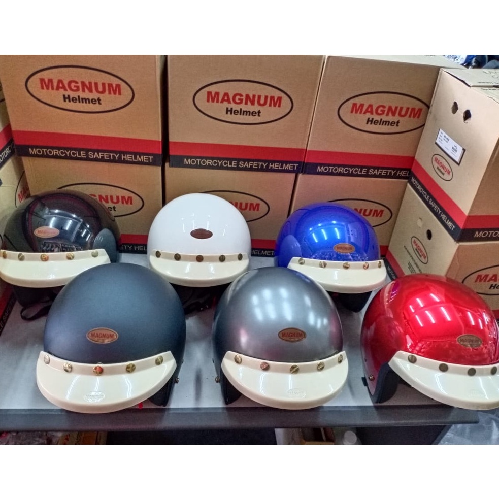 Helmet Magnum M9 5 Button Original 60cm Size L with Sirim Cert Topi ...