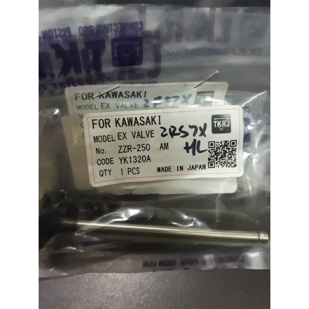 KAWASAKI ZZR250 NINJA 250 VALVE INTAKE / EXHAUST TKRJ JAPAN | Shopee ...