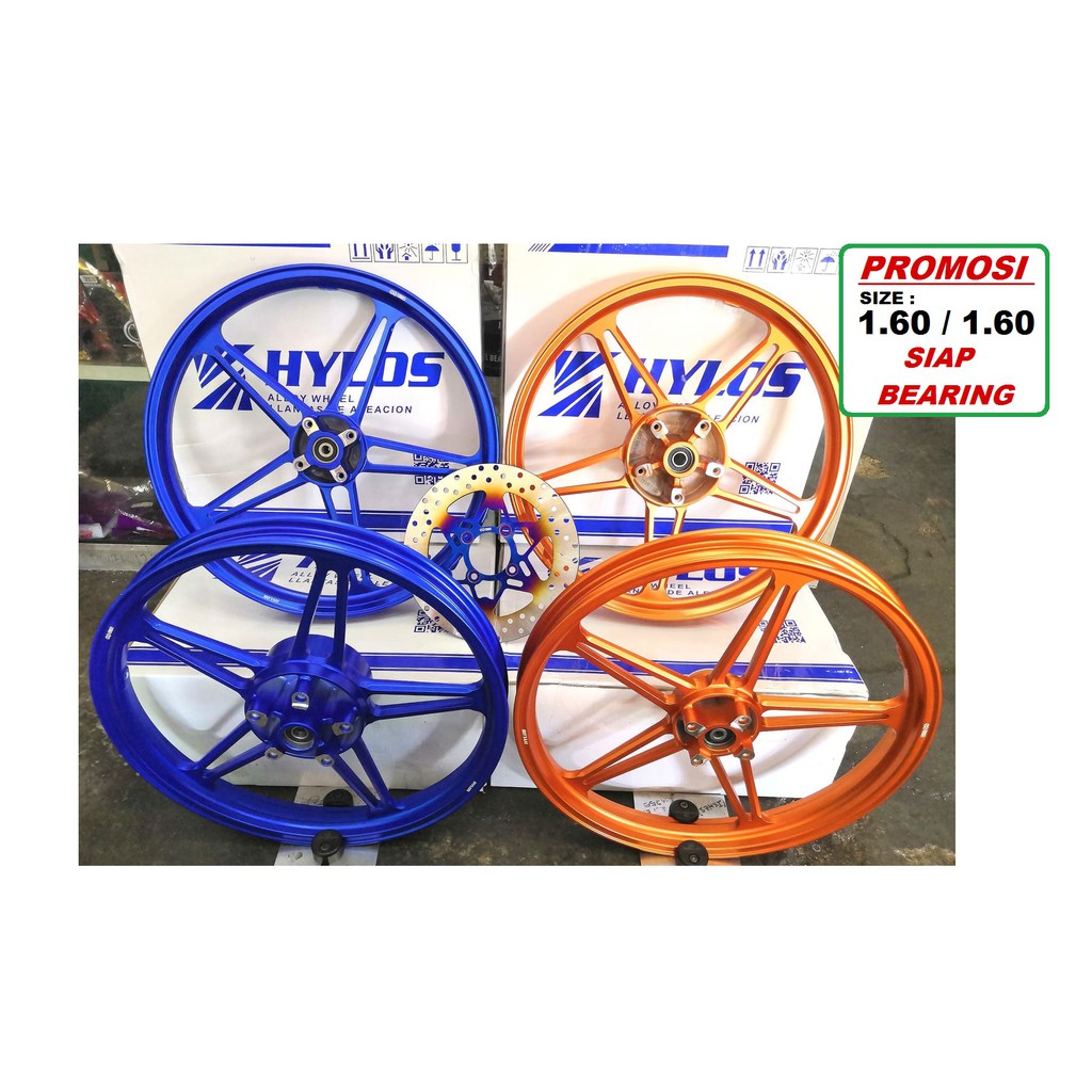 ENKEI HYLOS Y15 (SIAP BEARING ) SPORT RIM LIKE FG510 SP 510 BLUE ORANGE ...