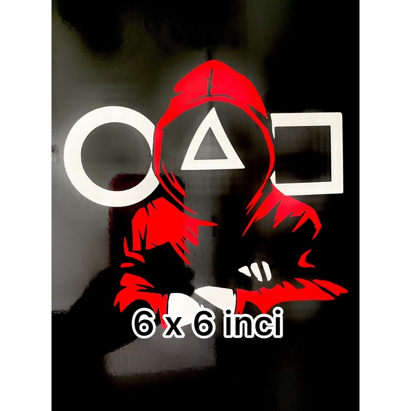 Squid game sticker / SQUID GAME STICKER / sticker kereta / sticker ...