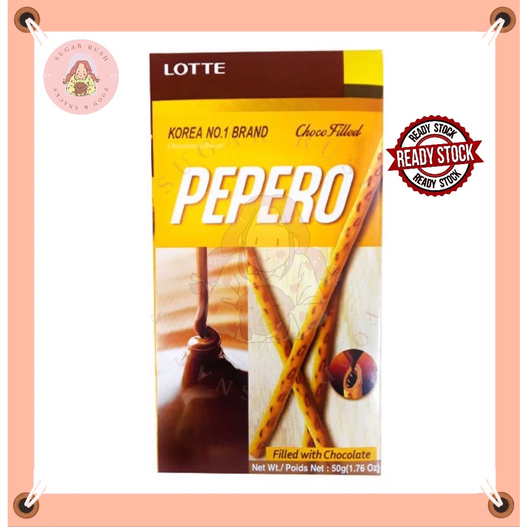 Lotte Pepero Chocolate Filled Box 43g Coklat | Shopee Malaysia