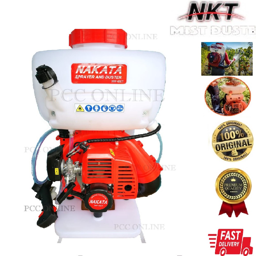 NKT 3WF-650c-W|3WF-850c-W TURBO MIST DUSTER SPRAYER Sprayer Power Petrol Engine Pam Racun 14L ...