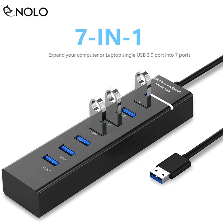 [HCM] 7 Port USB Hub USB Splitter Model M3 High Speed 3.0 Compatible ...