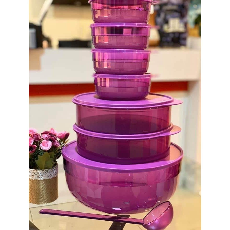 Tupperware Elegance Purple Set | Shopee Malaysia