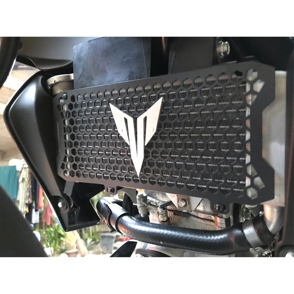 Motorcycle MT15 Stainless Steel Radiator Grille Protective Cover Grill ...