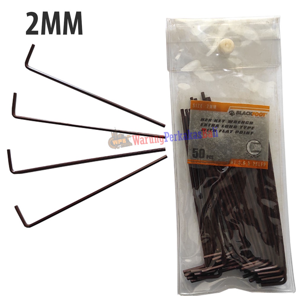 Blackfoot Hexagonal L Key FlatPoint Extra Long Unit 2MM Blackfoot ...