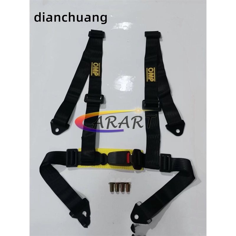 OMP 2 Inch Original Universal Sports Racing Seat Belt Safety Four-point ...