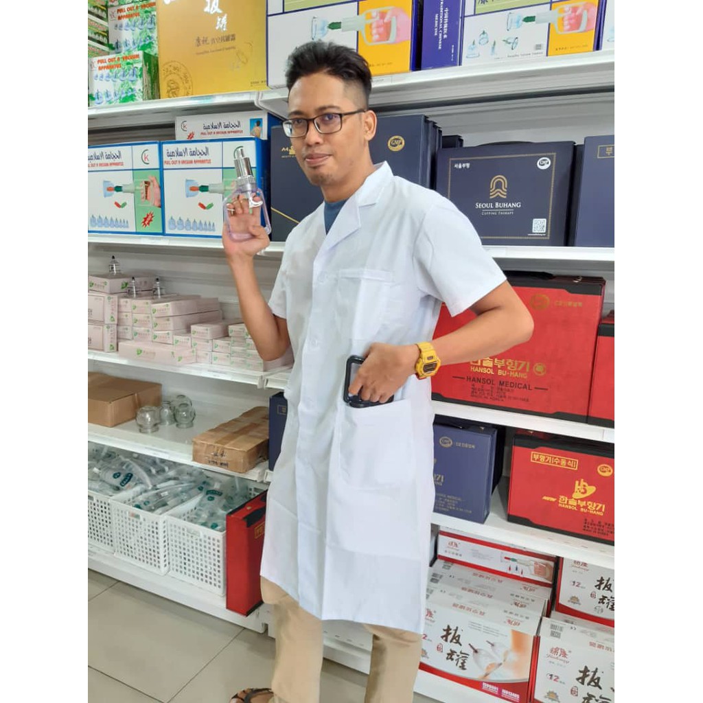Lab Coat (Putih dan Baju Pelindung) | Shopee Malaysia