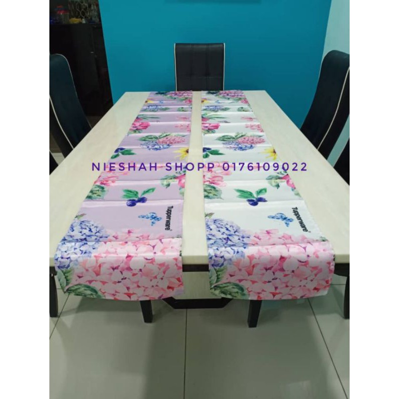 TUPPERWARE TABLE CLOTH / TABLE RUNNER / ALAS MEJA UKURAN 2 METER WARNA ...