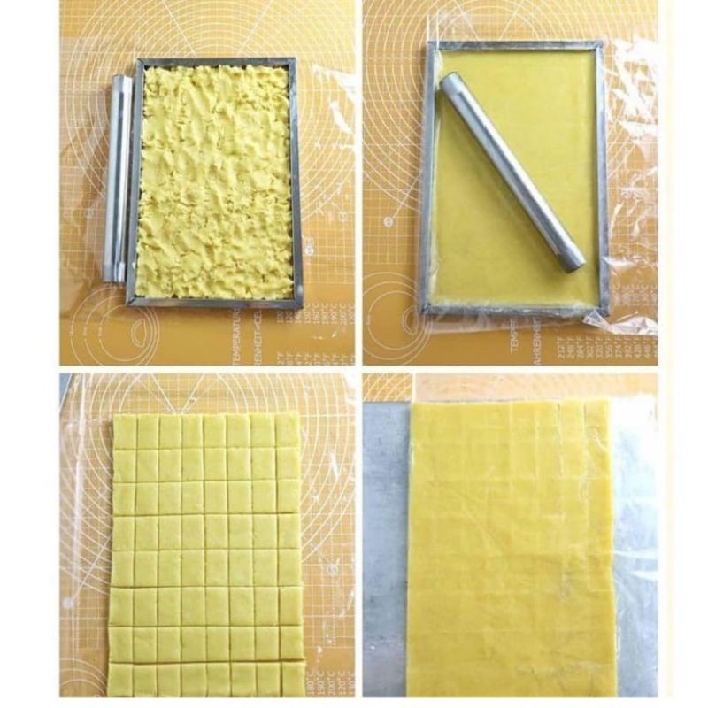 Stainless cake dough leveling frame measuring 20 * 30, 1 cm thick ...