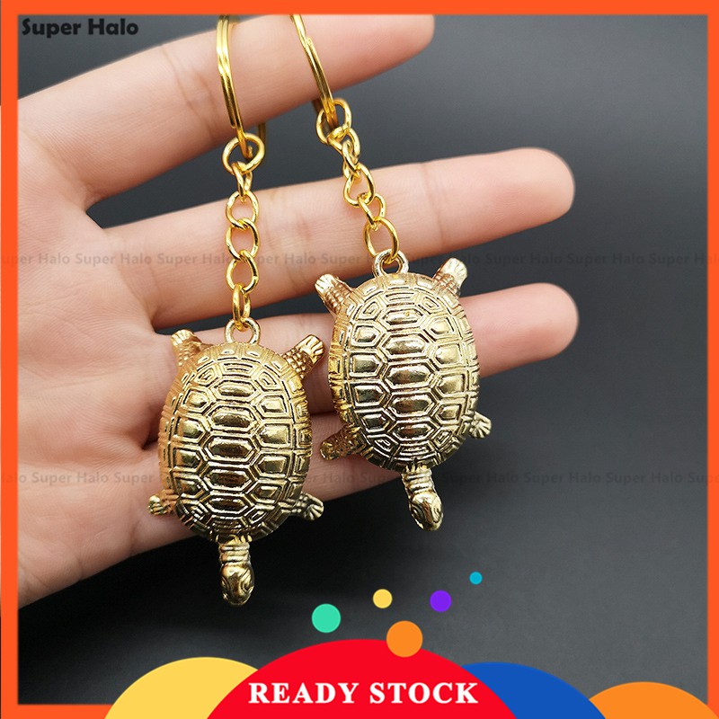 Lucky Golden Tortoise Keychain Gold Turtle-Japan Sensoji Temple ...