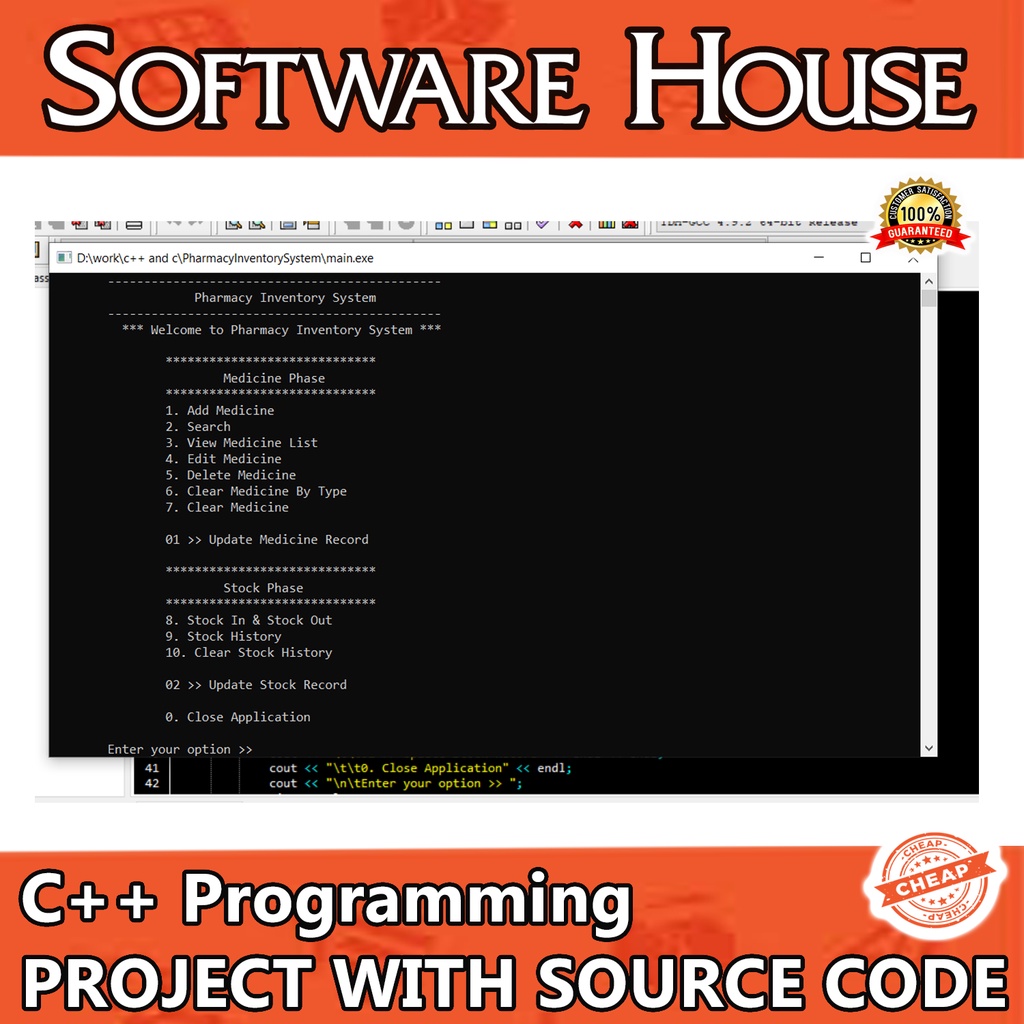 Pharmacy Inventory System In C++ Programming Project with Source Code ...