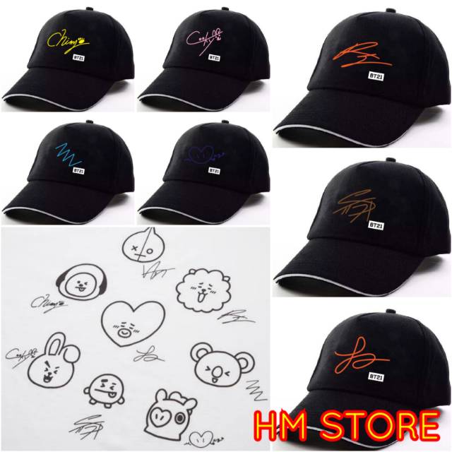 Bts BT21 Baseball Cap Signatures Special Edition BT21 Special Edition ...