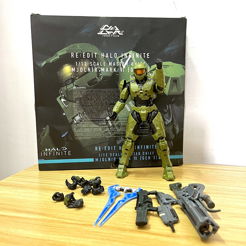 24cm Re:Edit Halo 1/12 Scale Master Chief Infinate Mjolnir Mark VI Gen3 ...