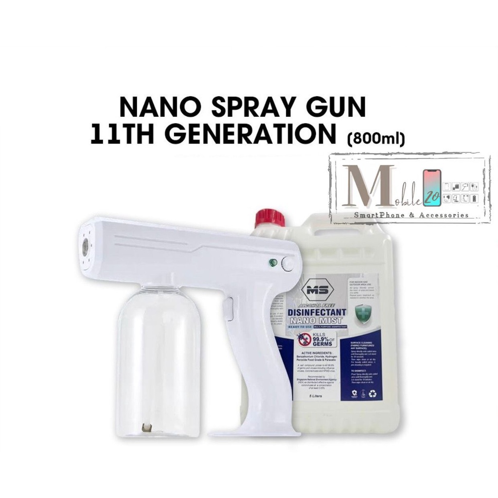 Original 11th Generation Nano Spray Gun 800ml Adjust Speed + Ms Nano ...